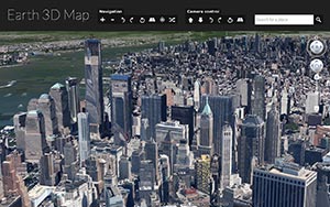 Share a place coordinates on Earth 3D Maps