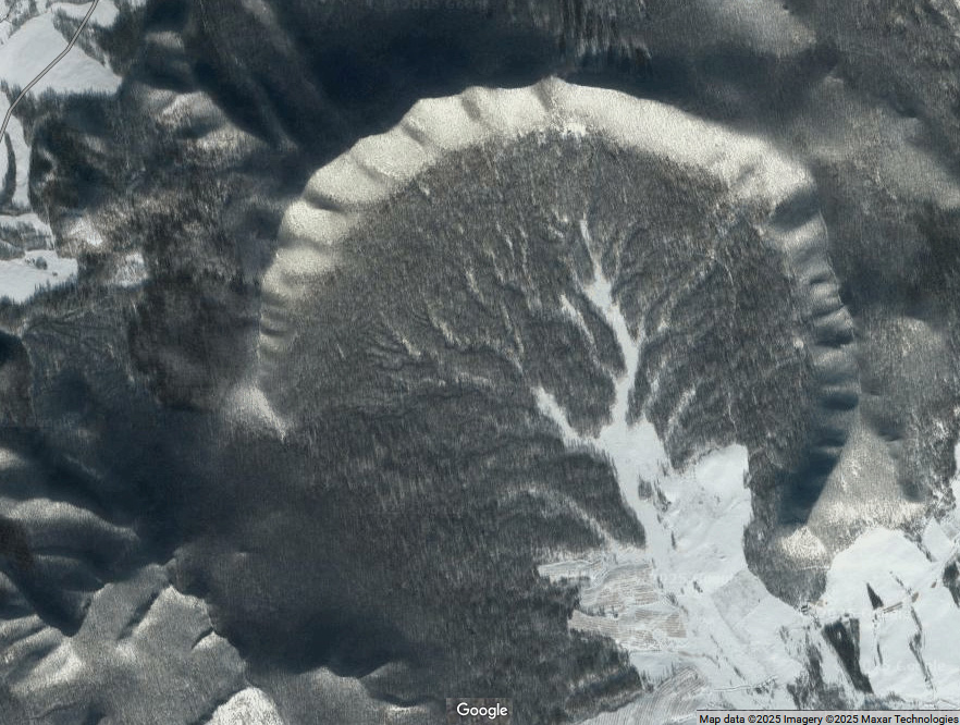 Jinlin crater, Guangdong Province, China - The largest crater on Earth